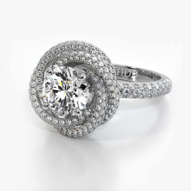 Ring Visualization House of Diamonds White - artpix